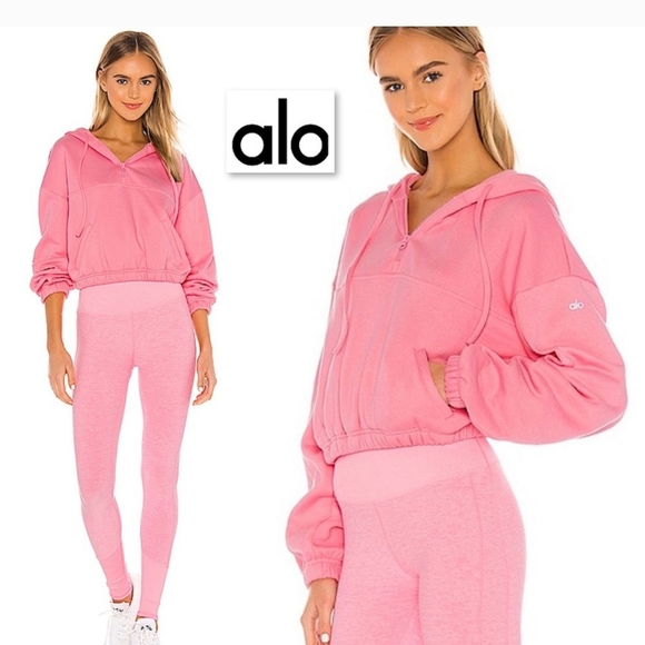 ALO Yoga | Tops | Alo Yoga Refresh Stadium Half Zip Hoodie | Poshmark